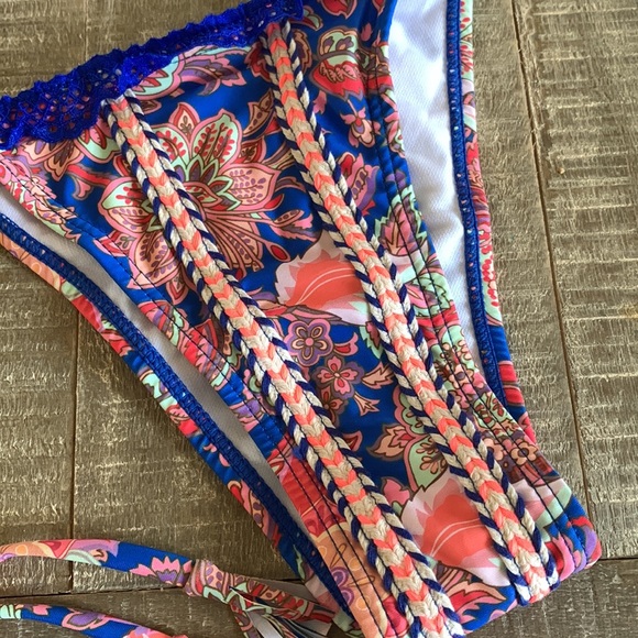 kelzposh | Swim | The Siobhan Royal Blue Scrunched Booty String Bikini ...